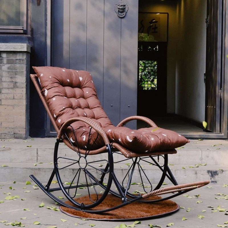 Antique wooden luxury rocking chair