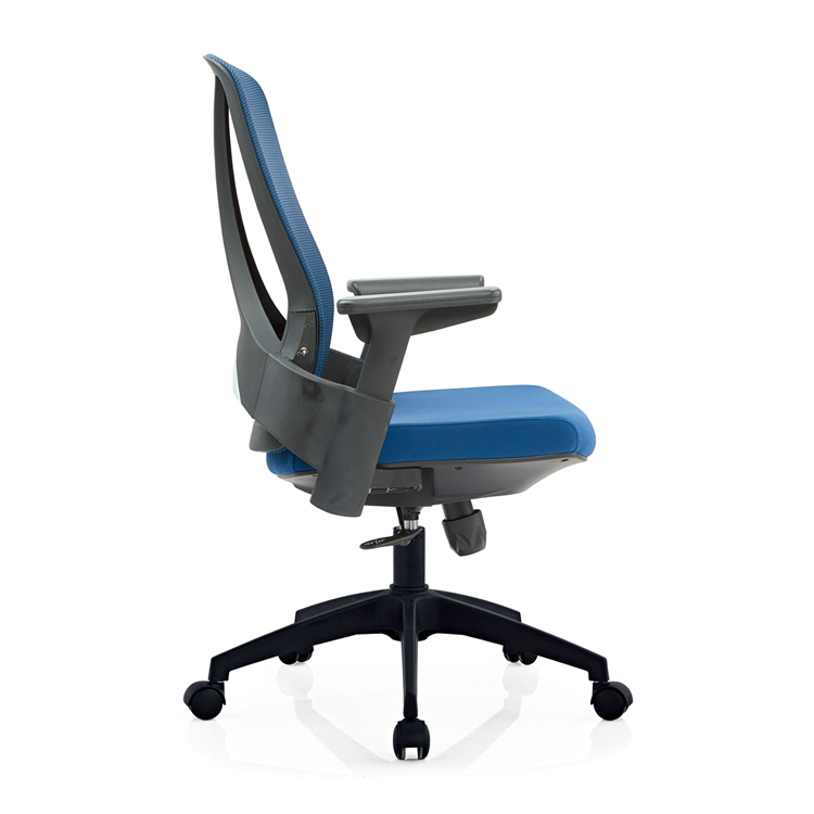 Blue breathable design swivel chair