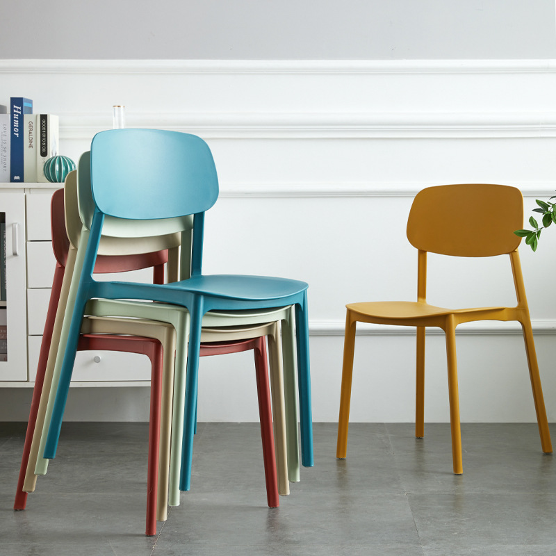 Custom style color simple plastic chair