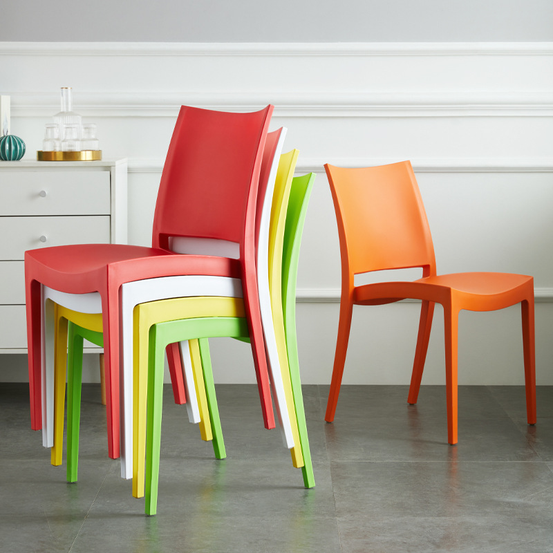 Custom style color simple plastic chair