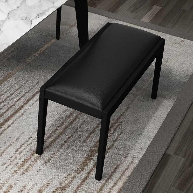 Factory soft-clad ash wood bench