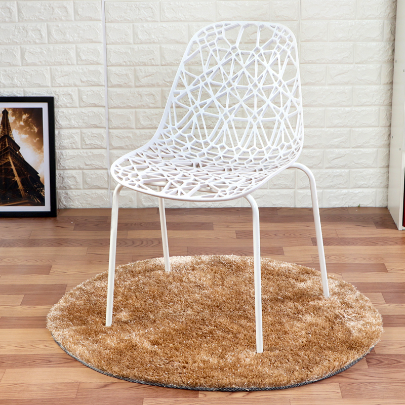 Fashionable fancy metal plastic chair