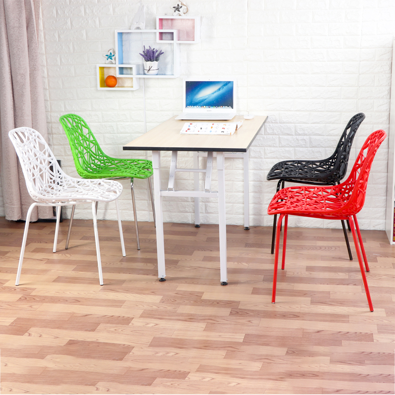 Fashionable fancy metal plastic chair