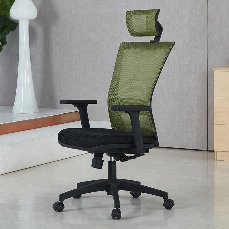 Green ergonomic design mesh chair