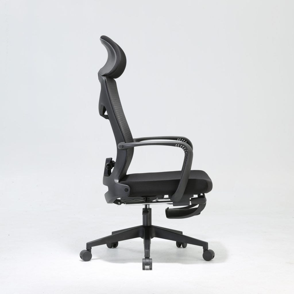 High-back fabric office chair
