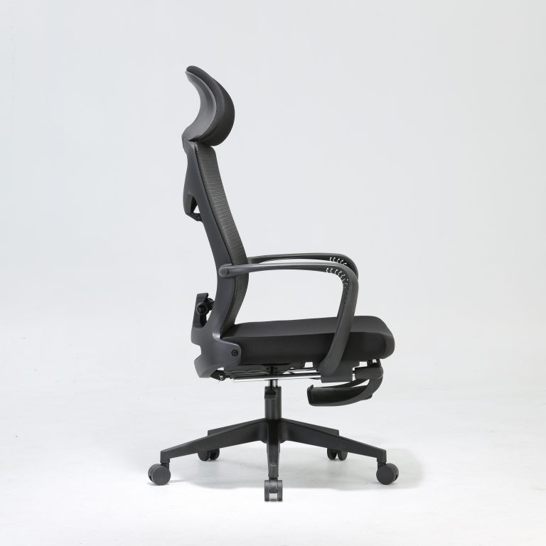 High-back fabric office chair