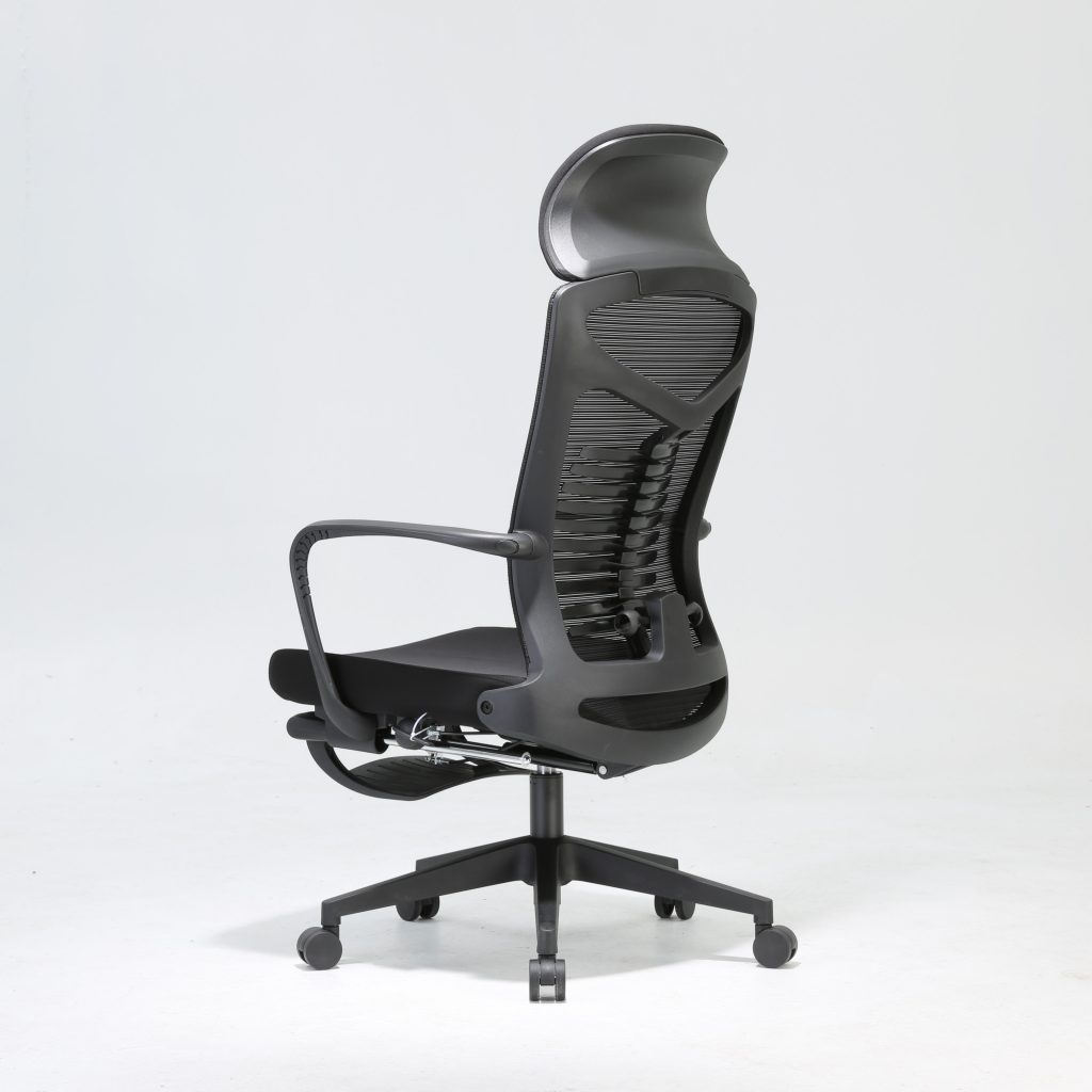High-back fabric office chair