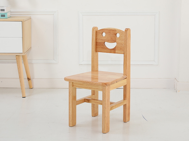 Kindergarten children’s solid wood chair