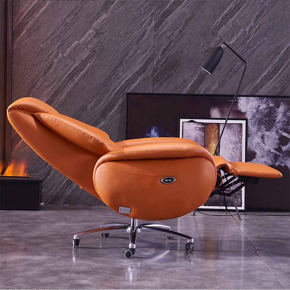 Luxury rotating executive massage chair