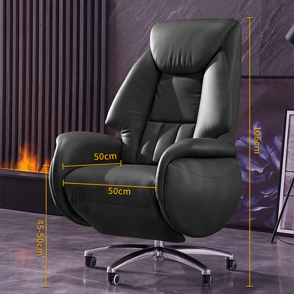 Luxury rotating executive massage chair