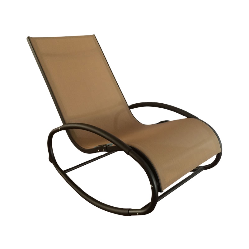Metal frame colored rocking chair