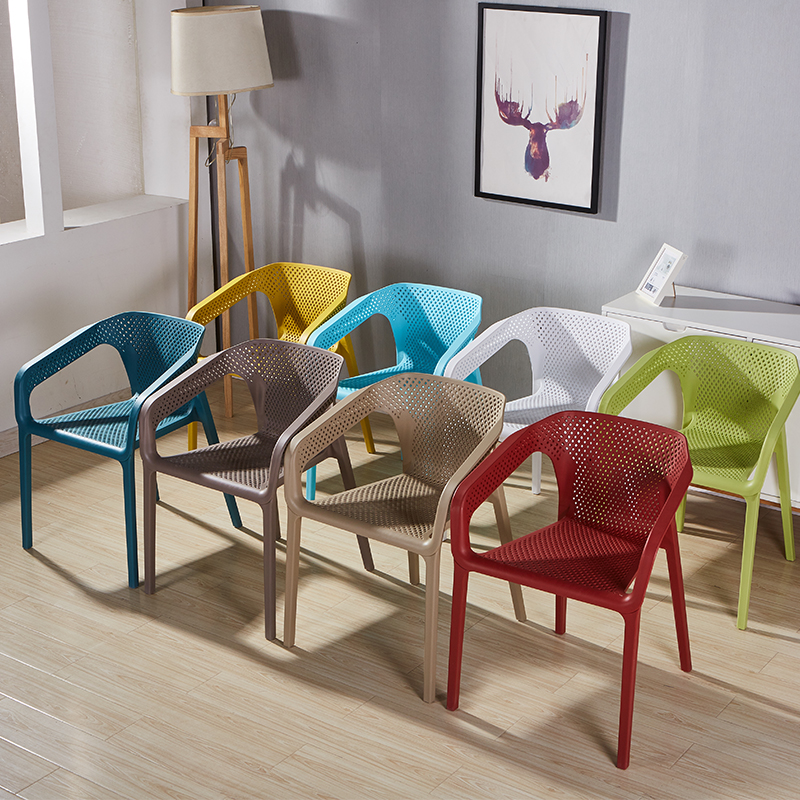 Modern cheap stackable plastic dining chair