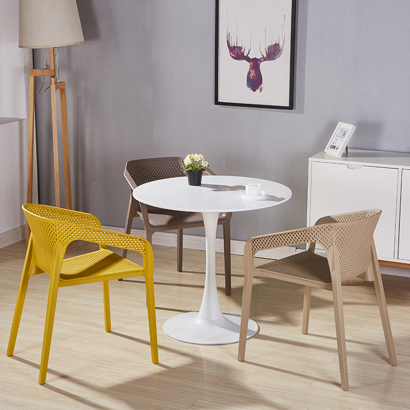Modern cheap stackable plastic dining chair