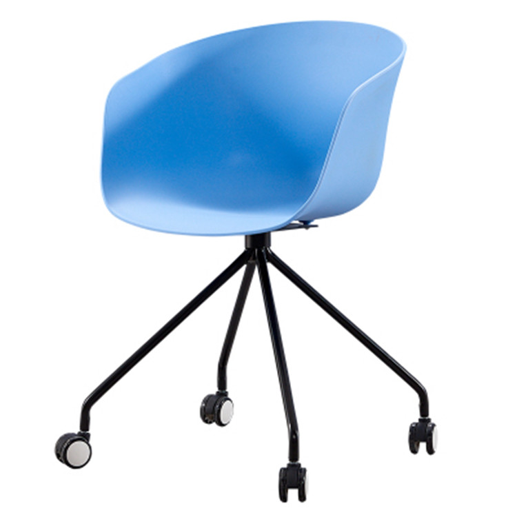 Movable and convenient colored plastic chair