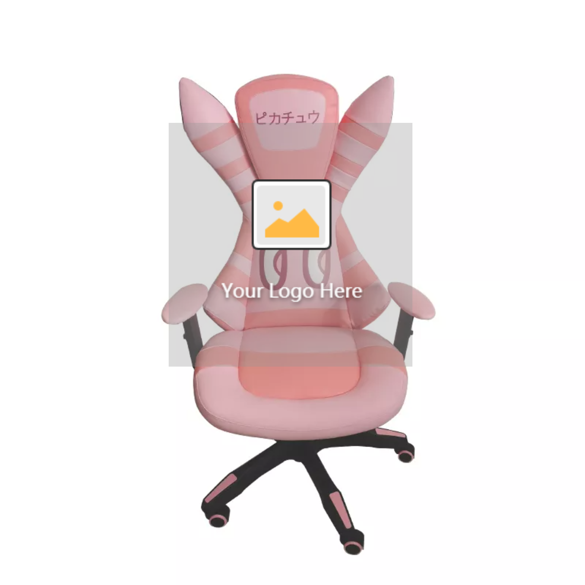 New cute girl pink swivel chair