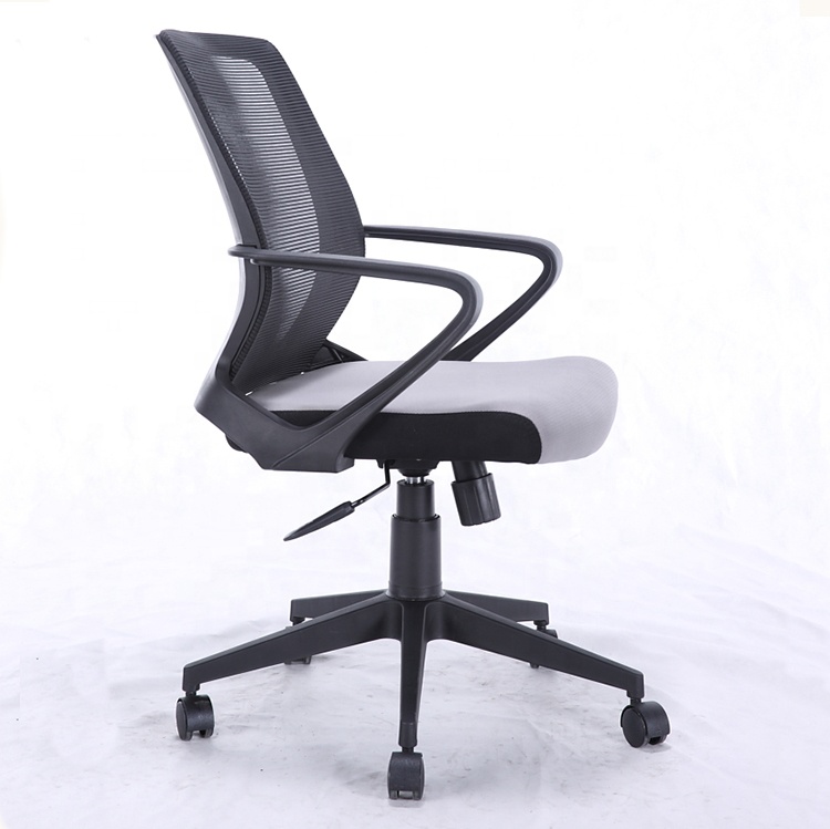 Simple white rotating office chair